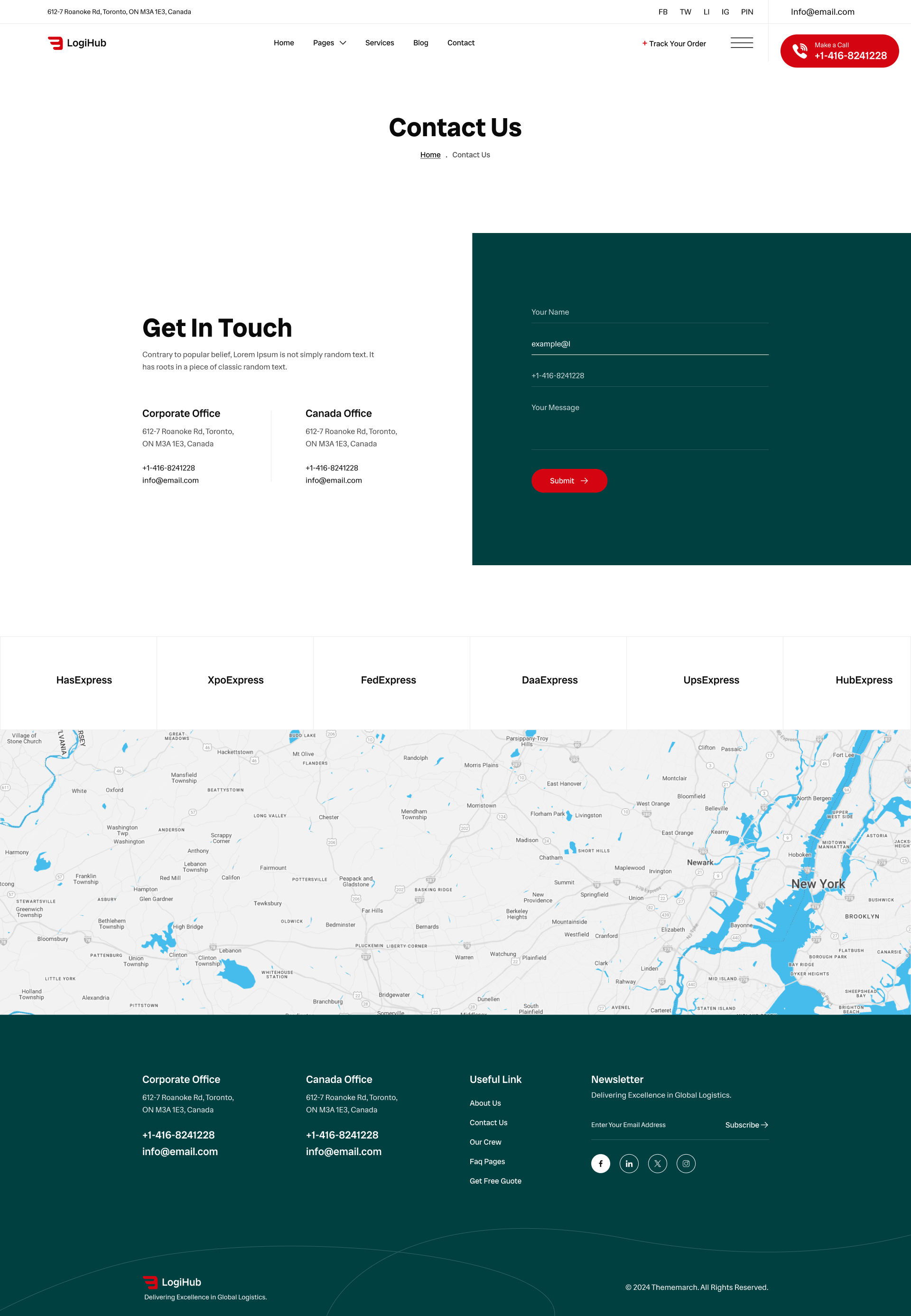 LogiHub - Logistic Figma Template by thememarch | ThemeForest
